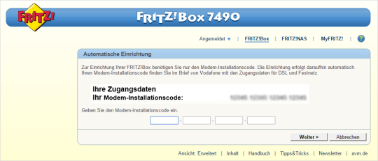 Hilfe | FRITZ!Box 7490 - Andere Router