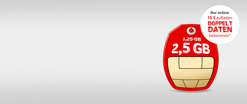 Vodafone CallYa / Prepaid: Volle Flexibilität ohne Vertrag