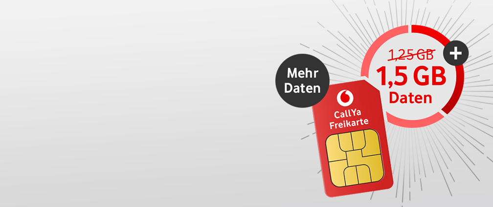 Vodafone CallYa / Prepaid: Volle Flexibilität ohne Vertrag